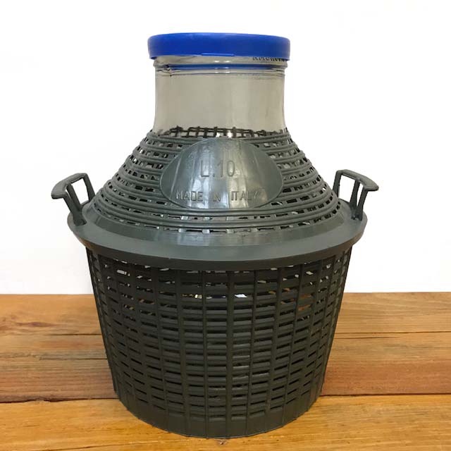 Glass Demijohn - 10 Liter - 2.6 Gallon - Wide Mouth | The Beverage People