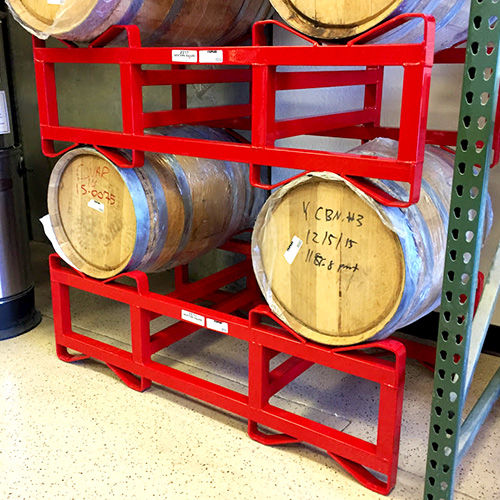 CLOSEOUT - Barrel Rack - Holds Two 30 Gallon Barrels | The Beverage People