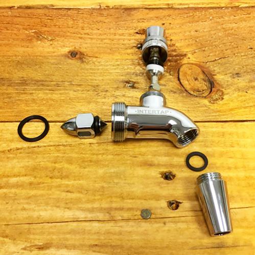 Intertap Forward Sealing Beer Faucet, Chrome Plated | The Beverage People