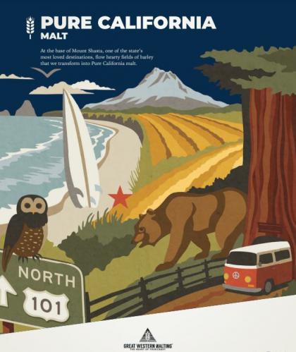 Pure California Malt from Great Western - 2 Row Pale Malt - "Low Color ...