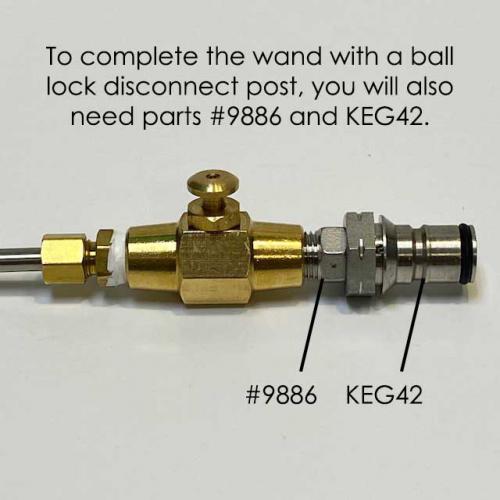 Gas Purge Wand with Button Valve | The Beverage People