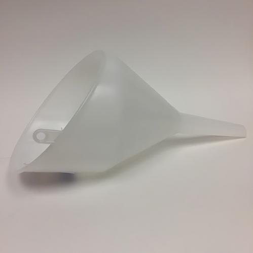 Funnel, white plastic, Carboy size-8 Slant Top - Anti-Splash | The ...